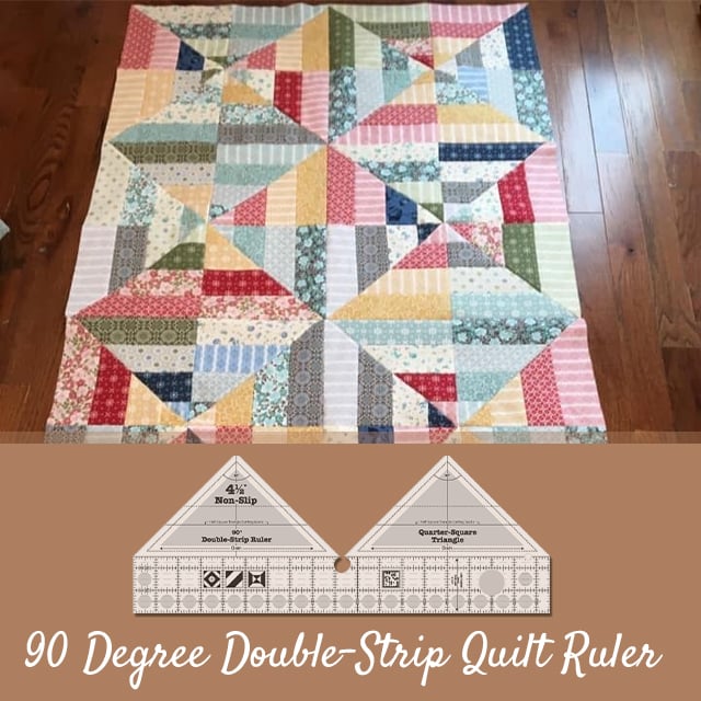 90 Degree Double-Strip Quilt Ruler – aakip.com