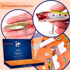 24 Days Christmas Countdown Fish Tackle Set – aakip.com