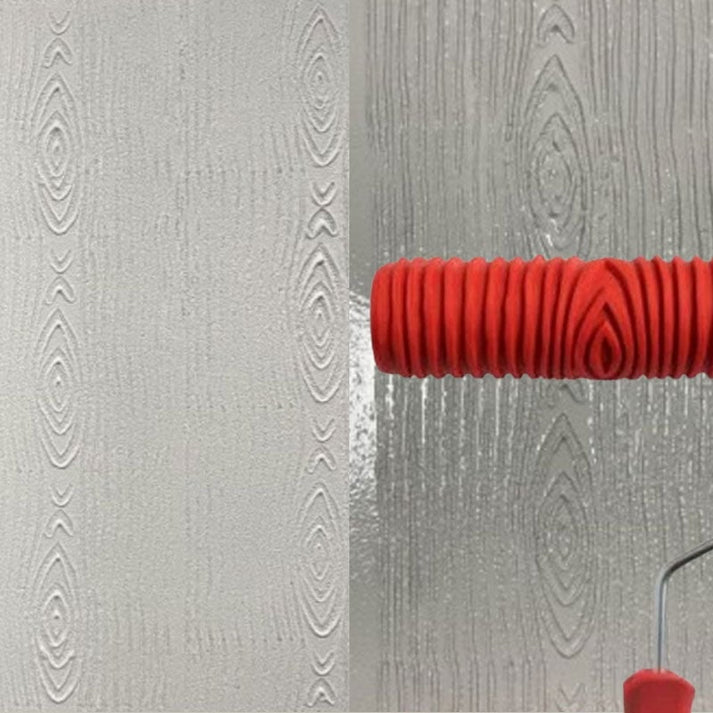 🔥New Design🔥Embossing Texture Patterned Paint Roller for Wall Decorati ...