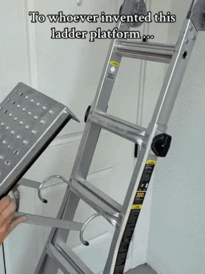 Foldable Steel Ladder Platform – Universal Fit for Step Ladders – aakip.com